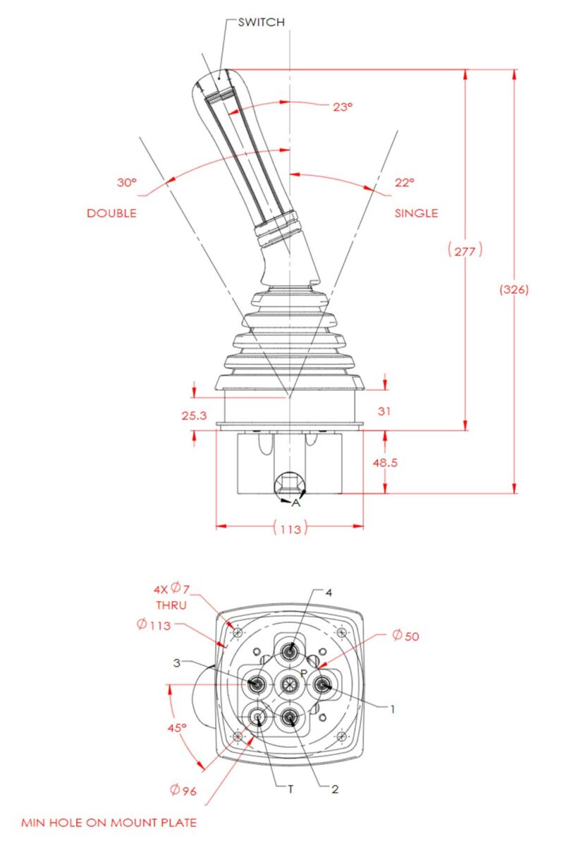 Jsc Compact Hydraulic Joysticks Qp Hydraulics